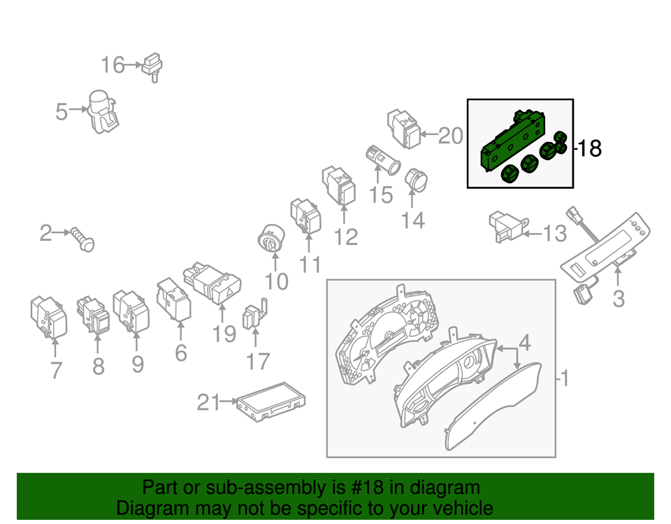 Genuine Nissan Dash Control Unit 27500-ZC30A | eBay