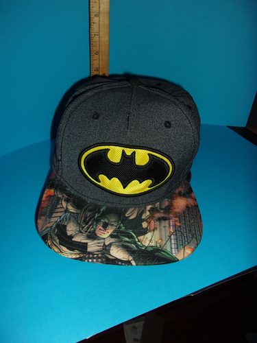 Batman DC Adjustable Snapback Hat Cap Black Printed Bill | eBay