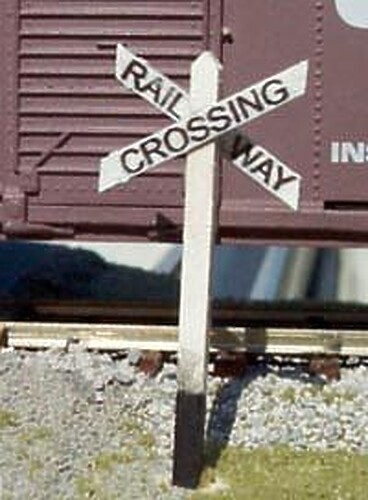 Osborn 1st Generation Crossbucks (wooden kit) - N Scale Model Railroad ...