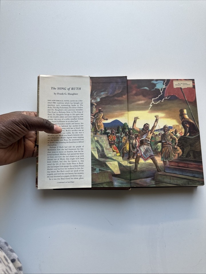 1954 The Song Of Ruth Frank G. Slaughter Biblical Novel Old Testament ...