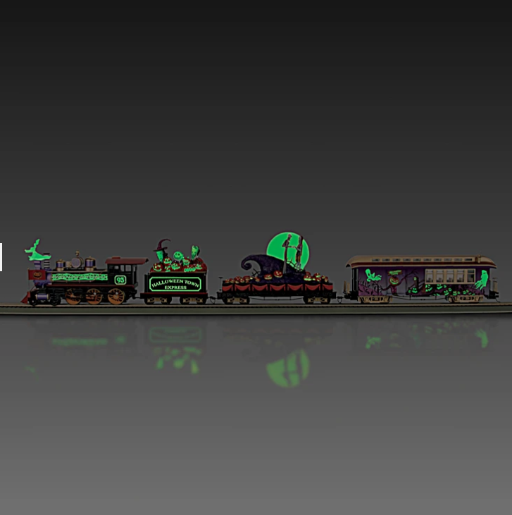 The Nightmare Before Christmas Illuminated Electric Train Set HO Scale ...