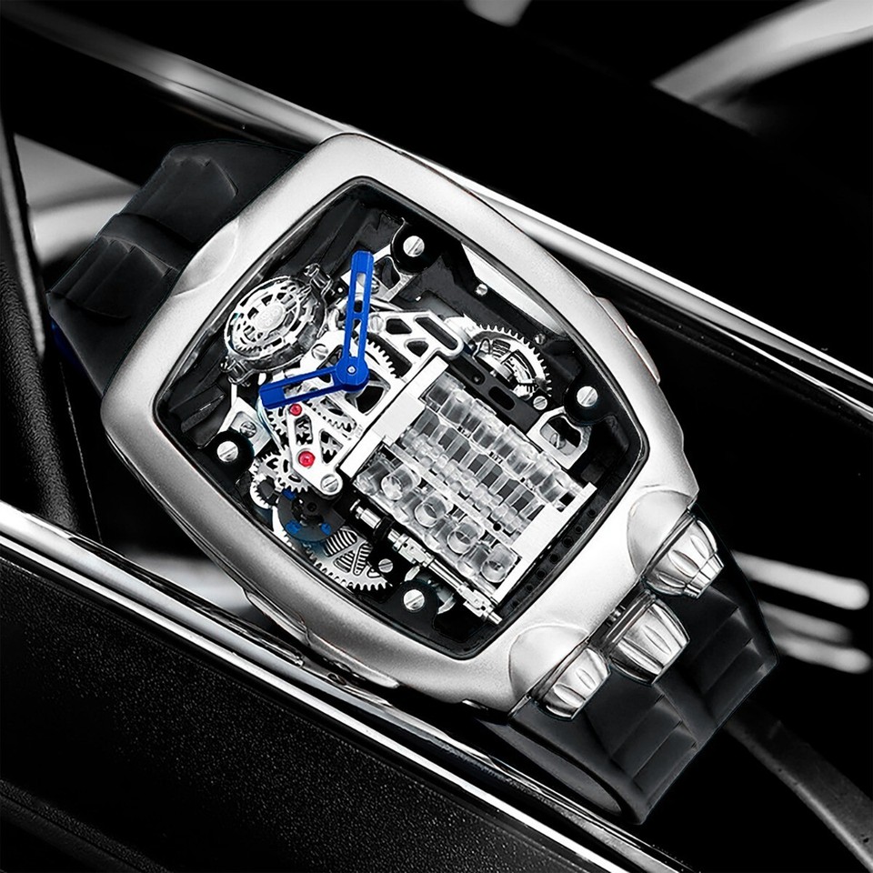 RARE Montres Men's 44mm AUTOMATIC Prestige X Invicta W/Skeleton Dial ...