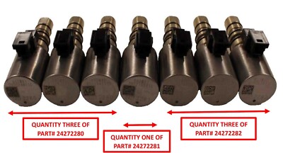 GM 8L90 & 8L45 & 8L50 valve body solenoid kit ( includes all 7 ...