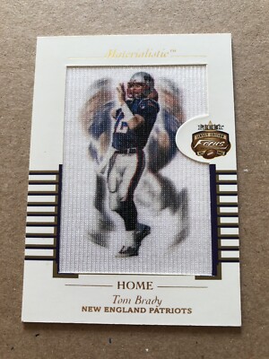 2002 FLEER - TOM BRADY - *RARE* JE FOCUS MATERIALISTIC HOME SP - G.O.A ...