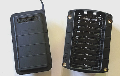 BUSSMANN 20 POSITION REAR TERMINAL ATC FUSE BLOCK W/ FUSE COVER RV ...