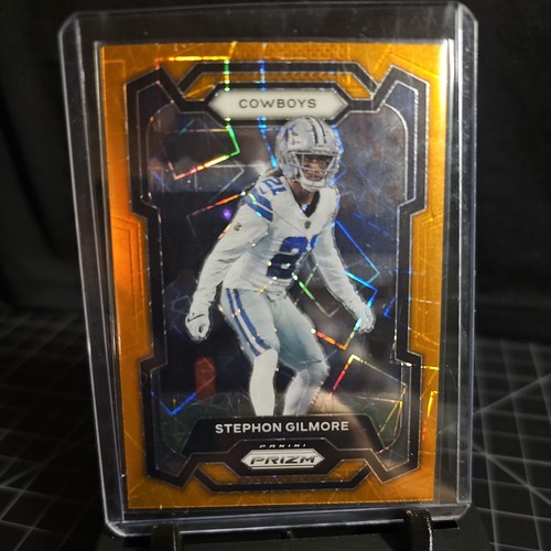 2023 Panini Prizm Football Stephon Gilmore Orange Lazer #77 Cowboys | eBay