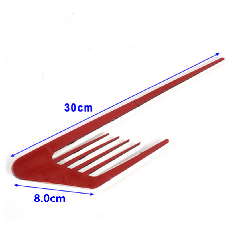 2x Chrome Euro Style Fake Decorative Hood Intake Grille Car Air Flow ...