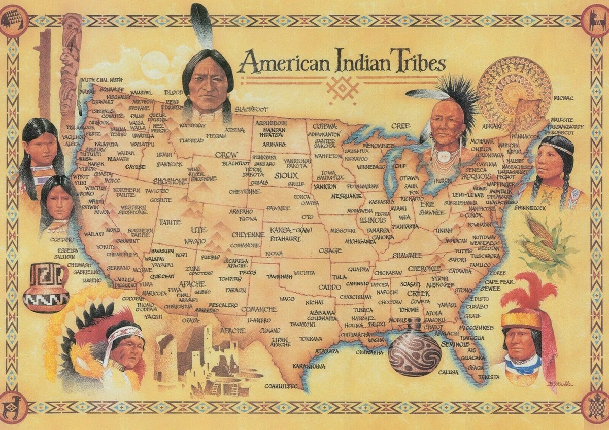 Native American Regions Map Printable