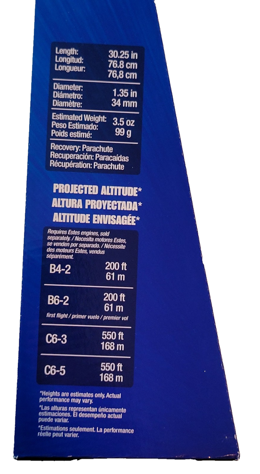 ESTES 1465 HeliCAT Model Rocket Launch Set Easy Assembly NEW | eBay