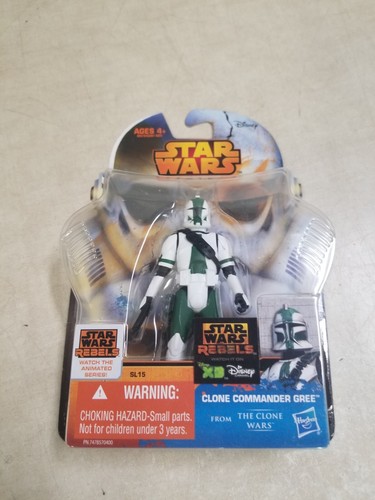 Star Wars Clone Commander Gree Action Figure SL15 Rebels Disney Hasbro ...