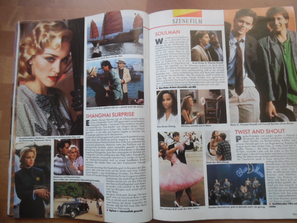 MÄDCHEN 11 - 13.5. 1987 Den Harrow-Poster Madonna Billy Idol Mandy ...