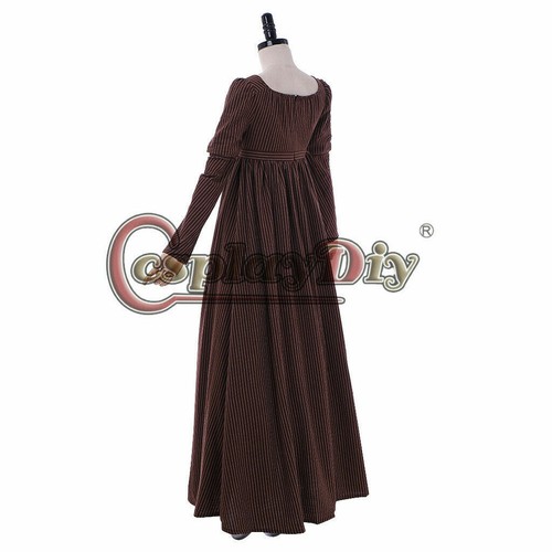 Lady Regency Dress High Waistline Tea Gown Dress Vintage Medieval ...