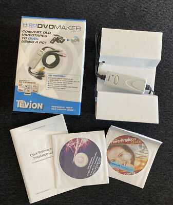 Tevion DVD Maker VHS & Camcorder Converter Power Producer Software High ...