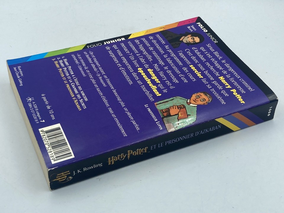 GALLIMARD FOLIO JUNIOR Livre Poche HARRY POTTER ET LE PRISONNIER D ...