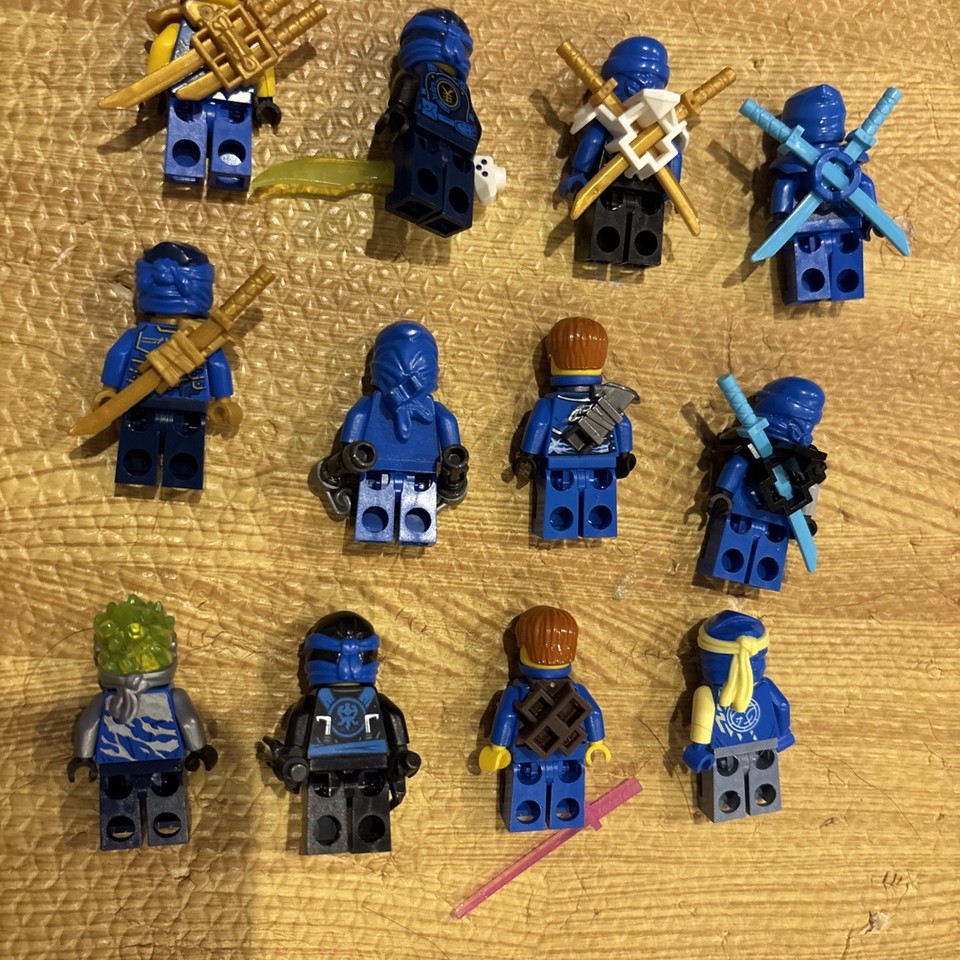 LEGO Ninjago Jay Minifigure Lot Of 12 With Weapons | eBay