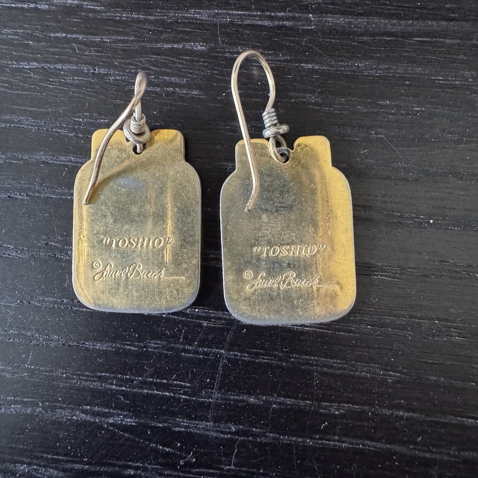 Vintage Laurel Burch Toshio Cat Earrings Signed | eBay