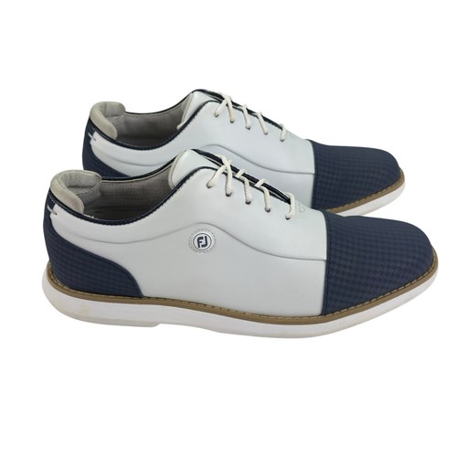 FootJoy Traditions Cap Toe 97911 Golf Shoes White / Navy Womens 6.5 M | eBay