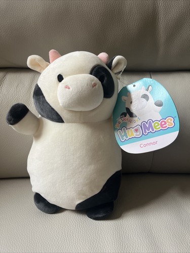Squishmallows Kellytoy Plush Hug Mees Connor the Cow 10" NWT New with ...