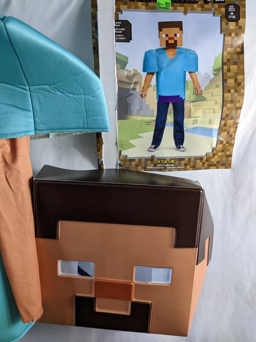 Steve Minecraft Costume Side View