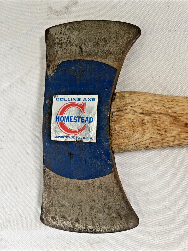 Vintage Collins Homestead Double Bit Cruiser Axe 3 Lb 5.3 oz With Orig ...
