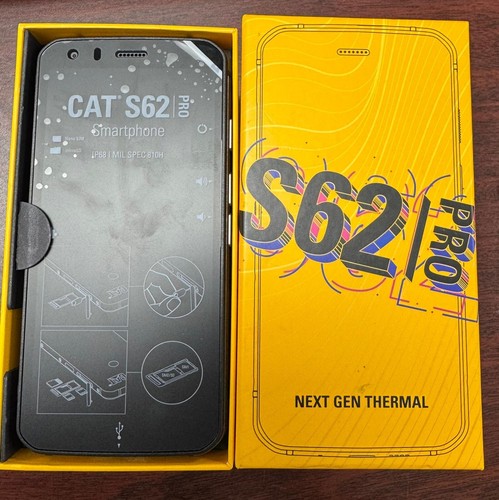 CAT Phones S62 Pro Rugged Smartphone W/FLIR Thermal Imager Black ...