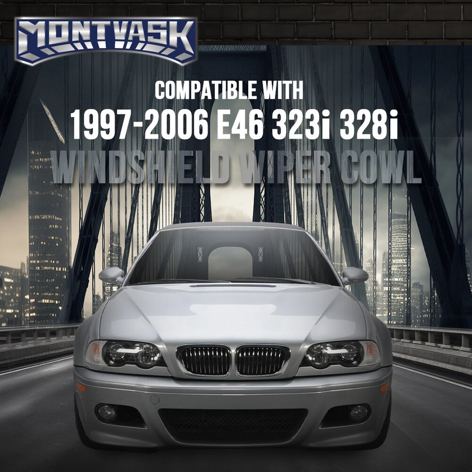 Fit For 97-06 BMW M3 E46 323i 325i 328i Windshield Wiper Cowl Cover ...