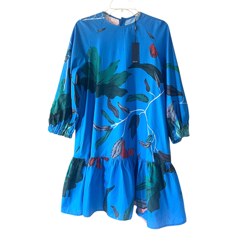 THE KIT. by DANIEL VOSOVIC Women's Size XL Blue Azure Upstate Florals ...