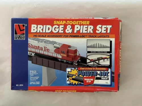 Life-Like Trains Bridge Pier Riser Support Set 16 PIECE Accessory HO ...