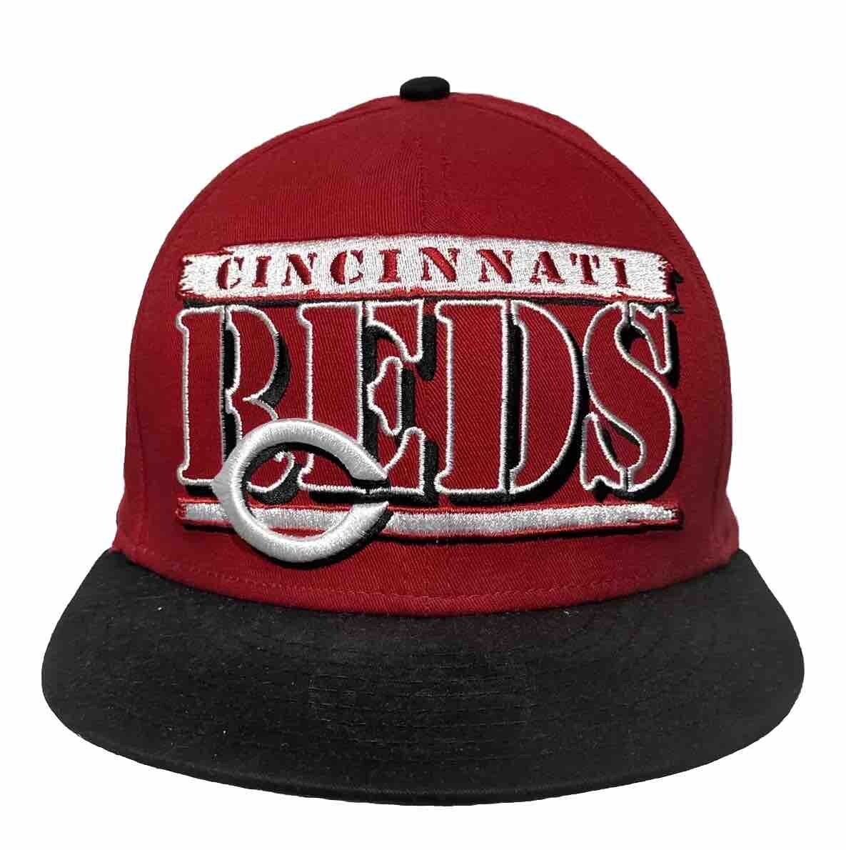 Cincinnati Reds New Era SnapBack Hat Spell out New Era Fits Genuine ...