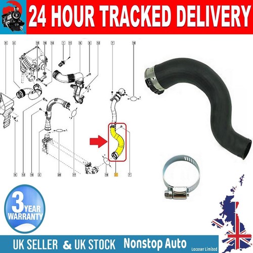 TURBO INTERCOOLER HOSE PIPE FOR RENAULT TRAFIC III 1.6 DCI 93451667 ...