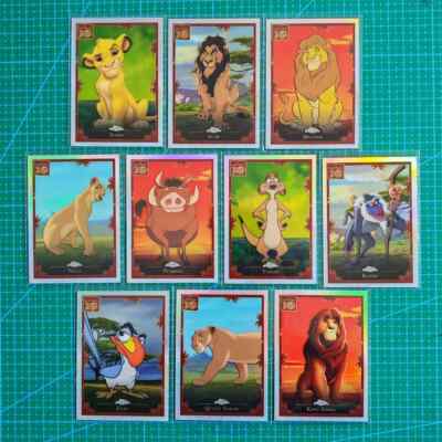 The Lion King Disney Topps Chrome 2024 Full Set Insert Simba Silver ...