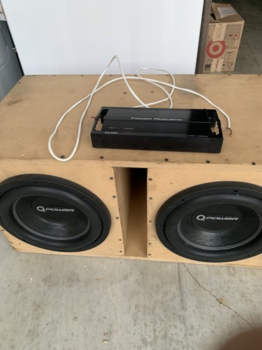 two 12 inch subwoofers I Man Made Box With Power Acoustic 2500 Razor ...
