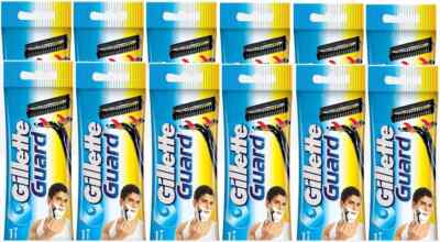 Gillette Guard Shaving Razor Single Blade With Razor Pack of 12 Pcs ...
