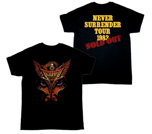TRIUMPH band NEVER SURRENDER TOUR T-Shirt Black 2 Sides S to 5XL For ...
