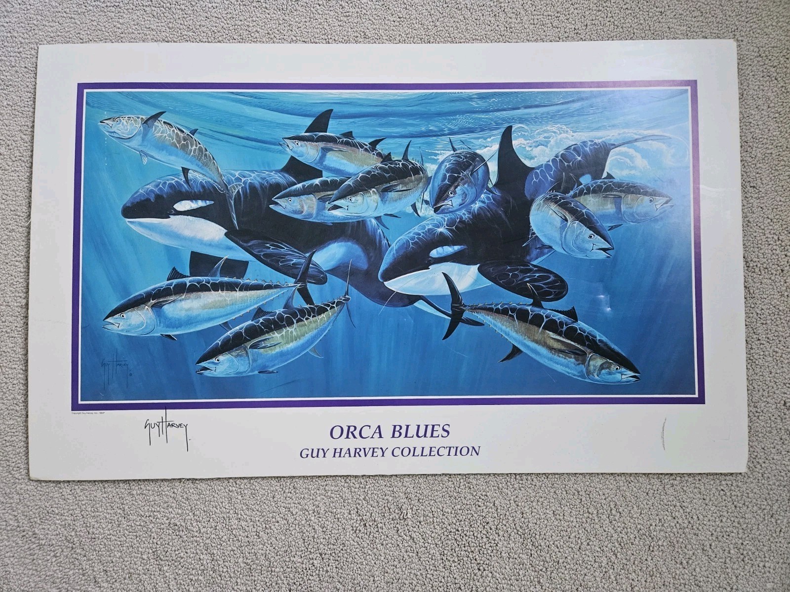 Guy Harvey Art Poster Prints (3). Unframed. 2 Signed | eBay