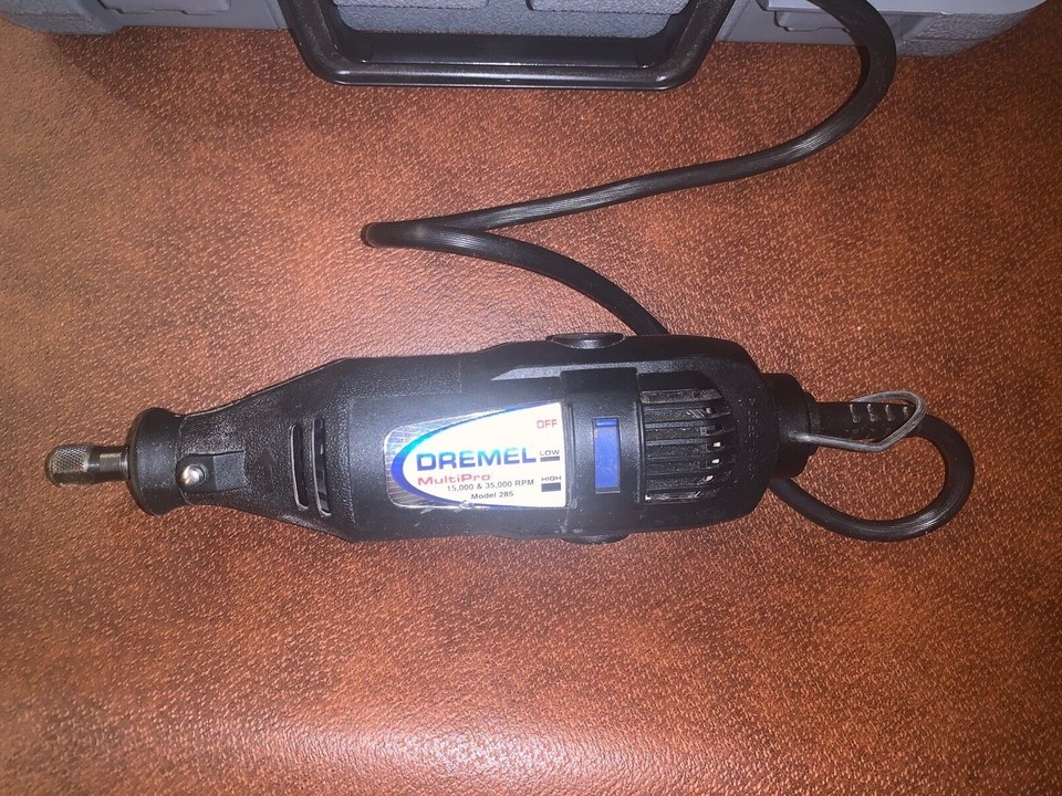 Dremel Multipro Rotary Tool Two-Speed Model 285 15k & 35k RPM Full Kit ...