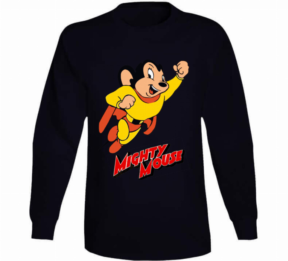 Mighty Mouse Retro Classic Cartoon T Shirt | eBay