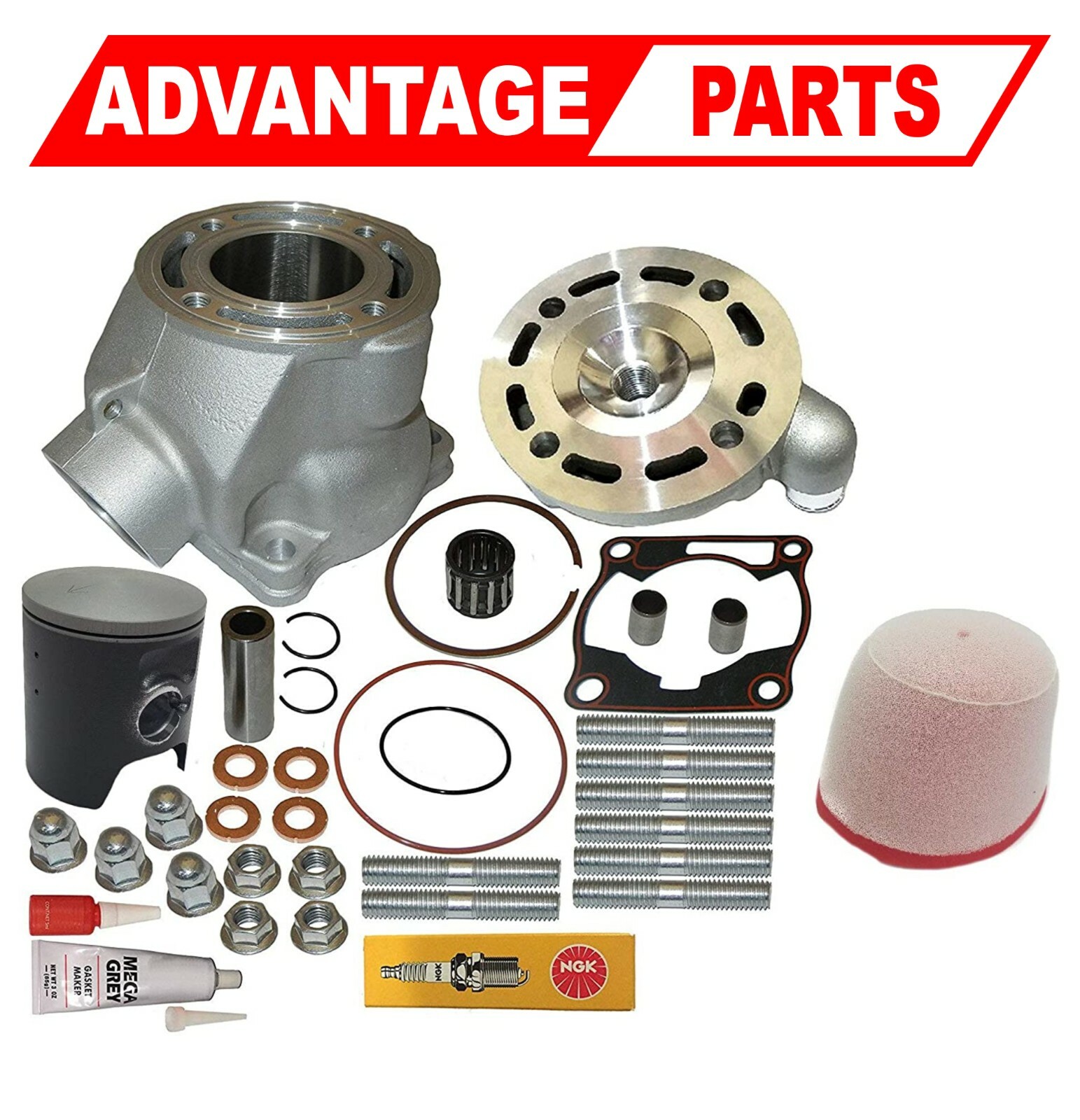 Yamaha YZ85 YZ 85 Cylinder Head Piston Ring Gasket Top End Kit 2002 ...