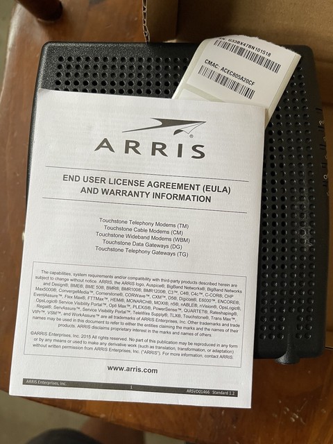 ARRIS Touchstone CM8200 DOCSIS 3.1 Cable Modem for sale online | eBay