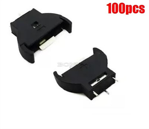 100Pcs CR2032 2032 3V Cell Coin Battery Socket Holder Case Rohs New Ic ...