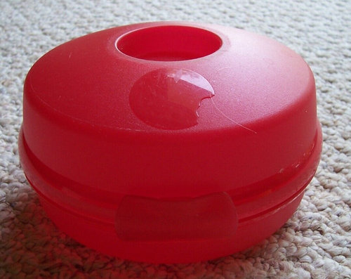 Tupperware Red Bagel or Salad Keeper 4440A Vintage USA Made | eBay
