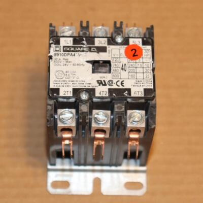 One Square D 8910DPA43V14 24VAC COIL 600V 40A Definate Purpose ...