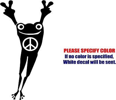 Vinyl Decal Sticker - Peace Frog #03 Car Truck Bumper Window Laptop JDM ...