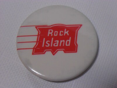 Vintage Rock Island Train Railroad RR Company Pinback Advertising ...