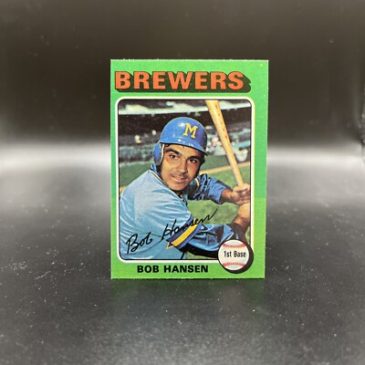 1975 Topps Mini Baseball Card #508 Bob Hansen RC Milwaukee Brewers | eBay