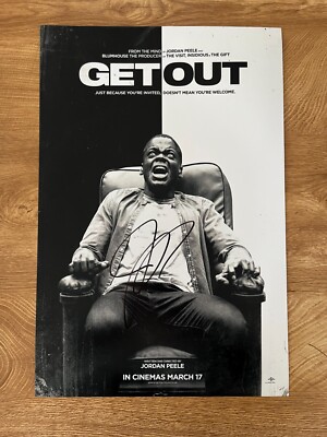 * JORDAN PEELE * signed 12x18 poster * GET OUT * DIRECTOR * 2 | eBay