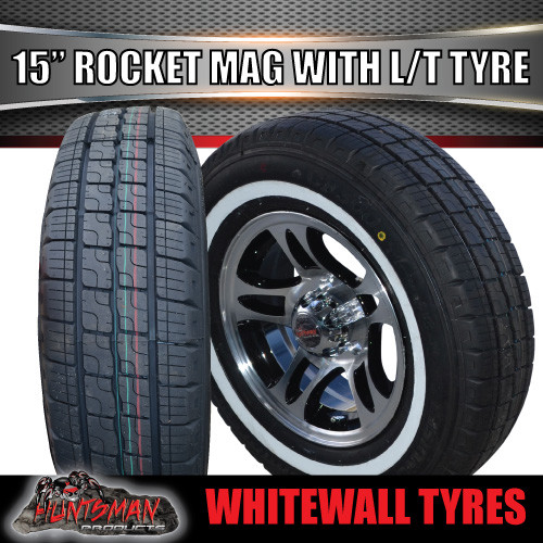 15" Ford Pattern Rocket Caravan Boat Trailer Mag Wheel & 195R15C ...