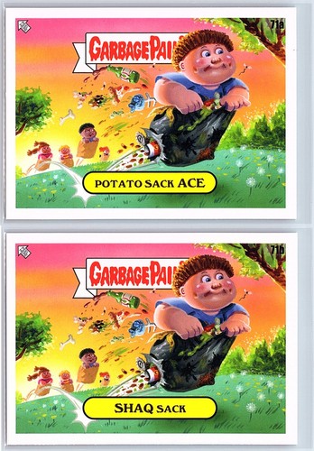Garbage Pail Kids Potato Sack Race Spoof Ace & Shaq 2 Card Set | eBay