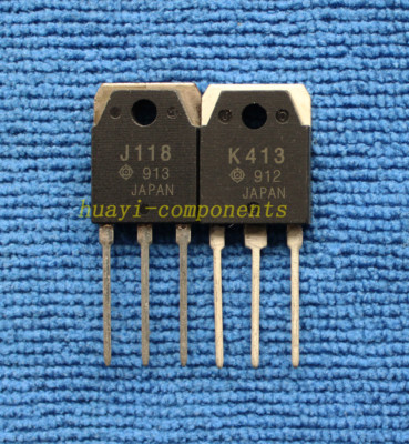 5pair 2SJ118/2SK413 J118/K413 HITACHI Transistor TO-3P | eBay