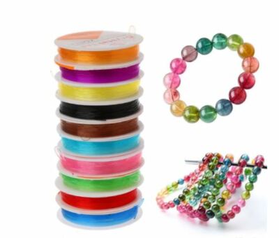 Colour Elastic Stretchy Thread Beading Cord Bracelet String For ...